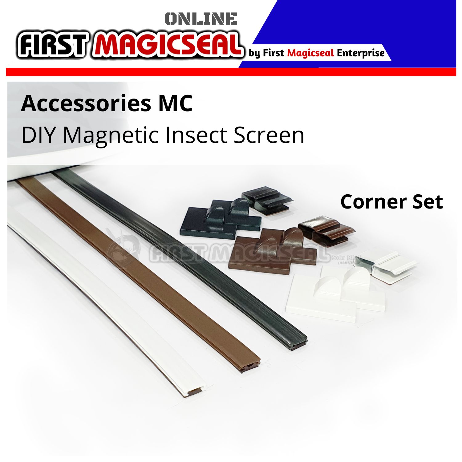 1stMagicSeal - Accessories MC (Corner Set) for DIY Magnetic Mosquito ...