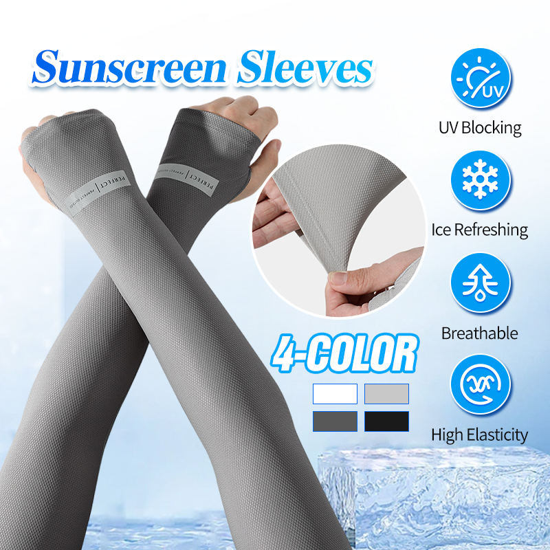 Driving Outdoor Sunscreen Unisex Ice Arm Sleeves Sunscreen Elastic ...