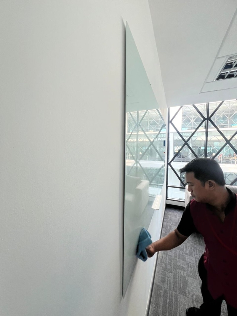 Whiteboard Magnetic Glass Whiteboard Frameless Super Super Smooth Easy ...