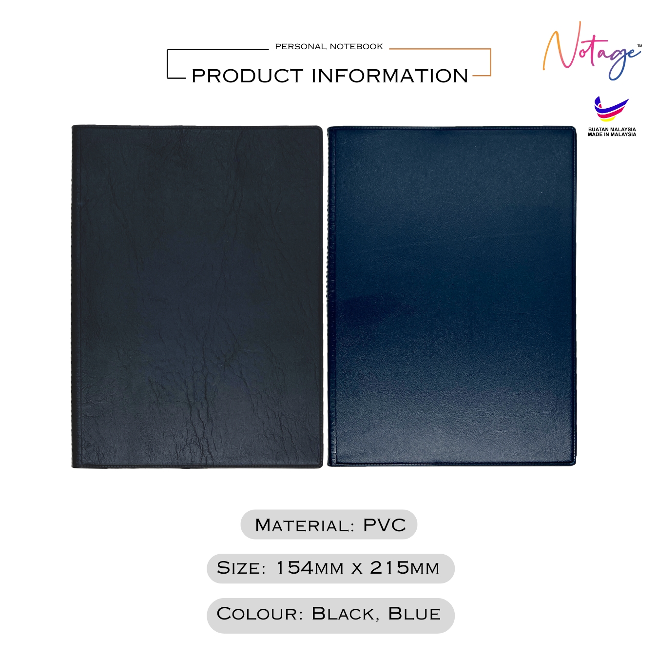Personal/Office Notebook A5 Monthly 2025 Planner Calendar Quality PVC ...