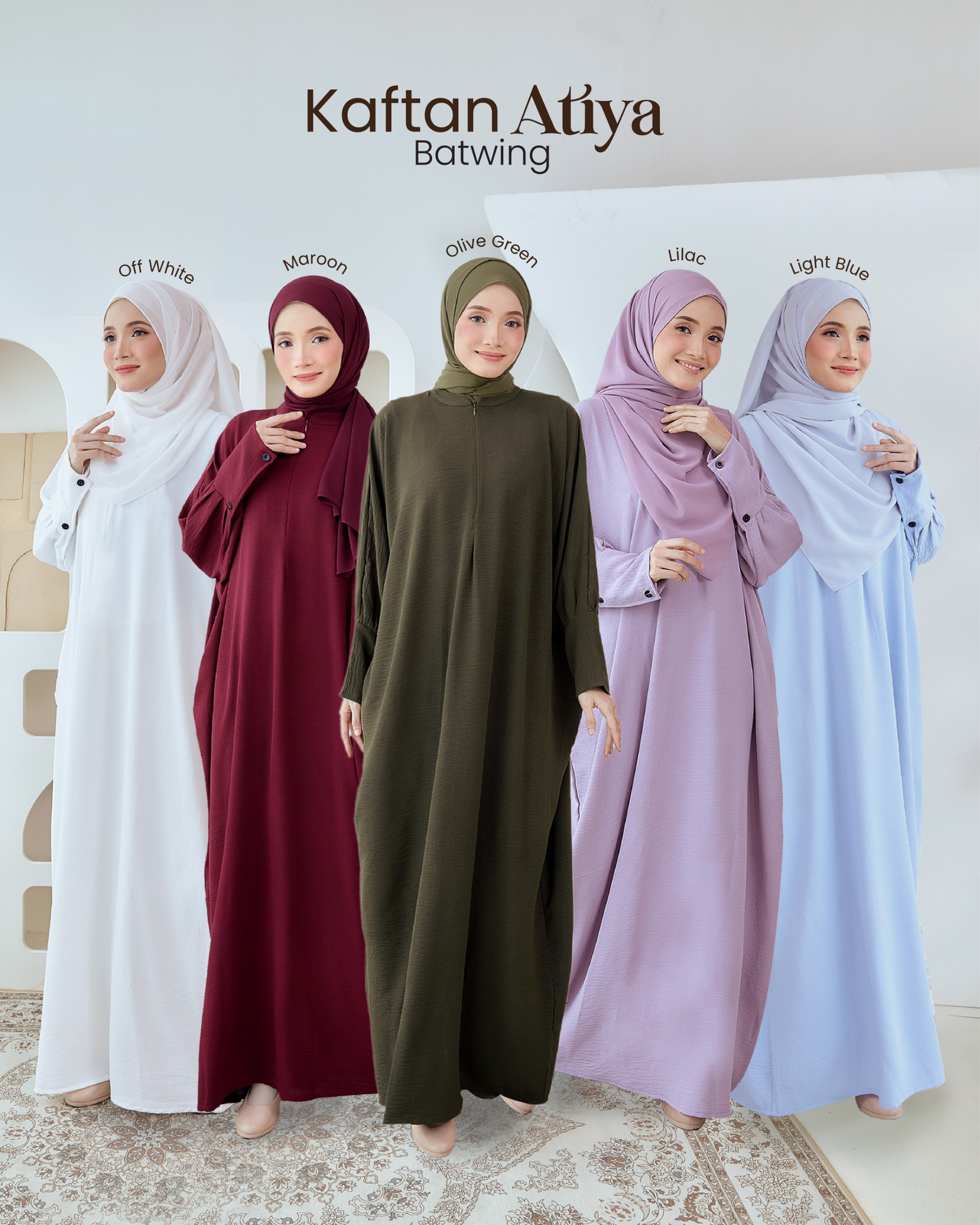 Baju Raya Viral 2025 Dress Abaya Jubah Muslimah Kaftan Ironless Arabic ...