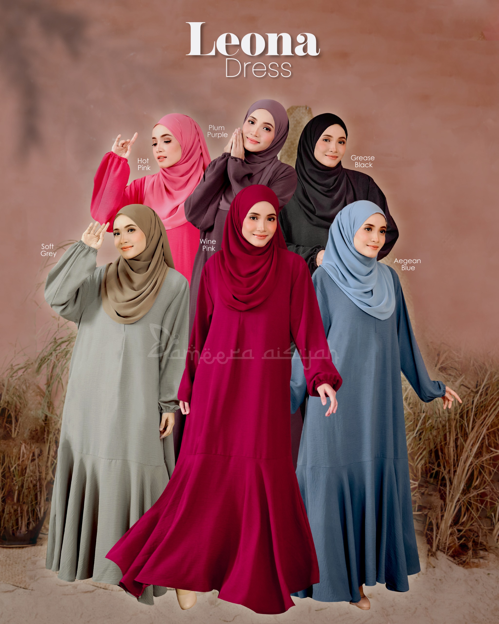Baju Raya Viral 2025 Dress Abaya Jubah Muslimah Kaftan Ironless Arabic ...