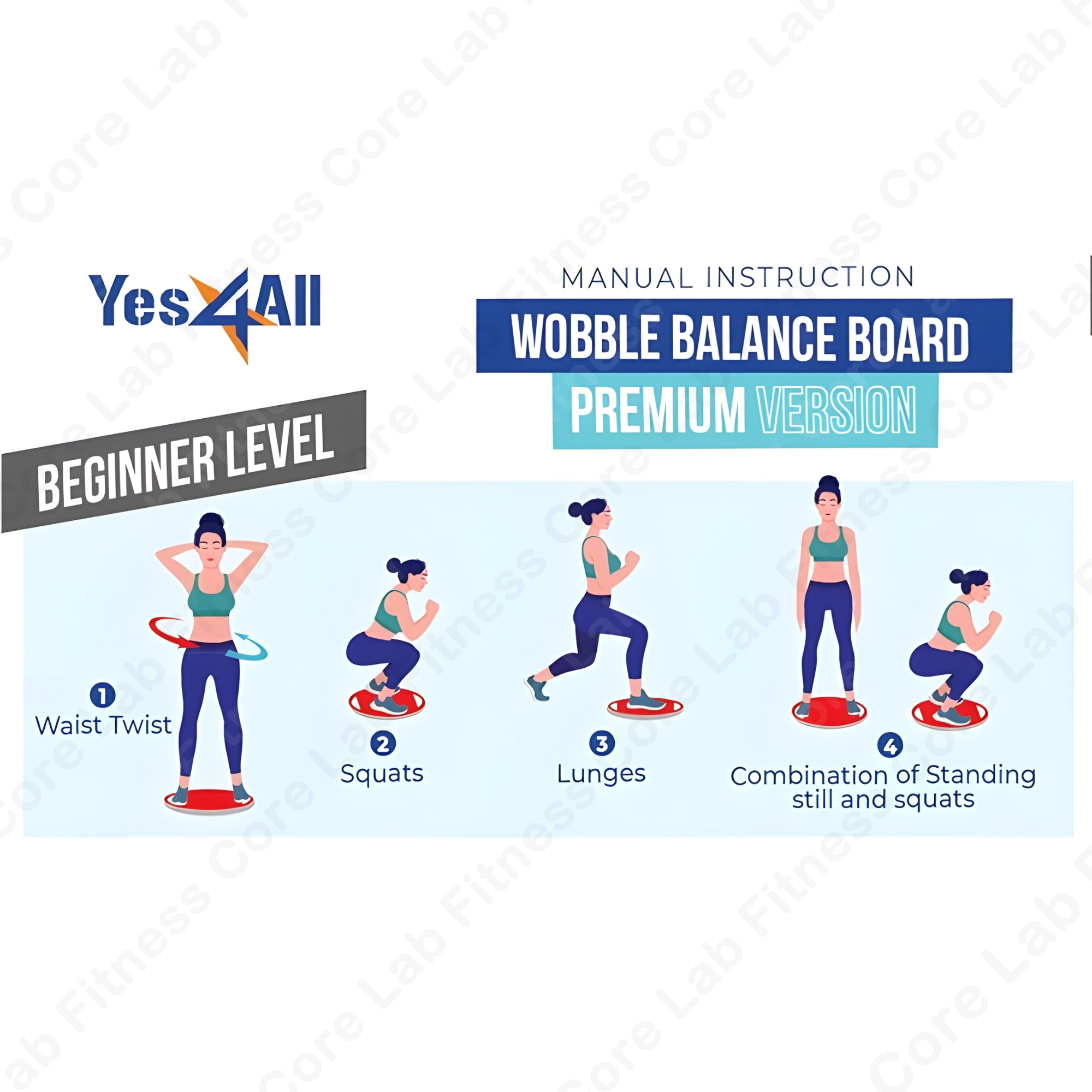 【CoreLab】Balancing Board Bosu Core Stability Strength Training ...
