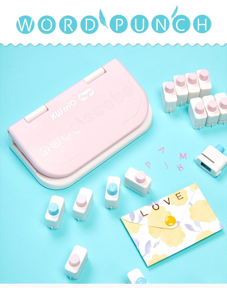 Creative Manual Word Hole Punch Board Alphabet Letters Numeric DIY ...