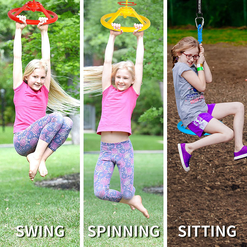 Kids Ninja Monkey Wheel Indoor/Outdoor Fitness Training Flywheel Swing ...