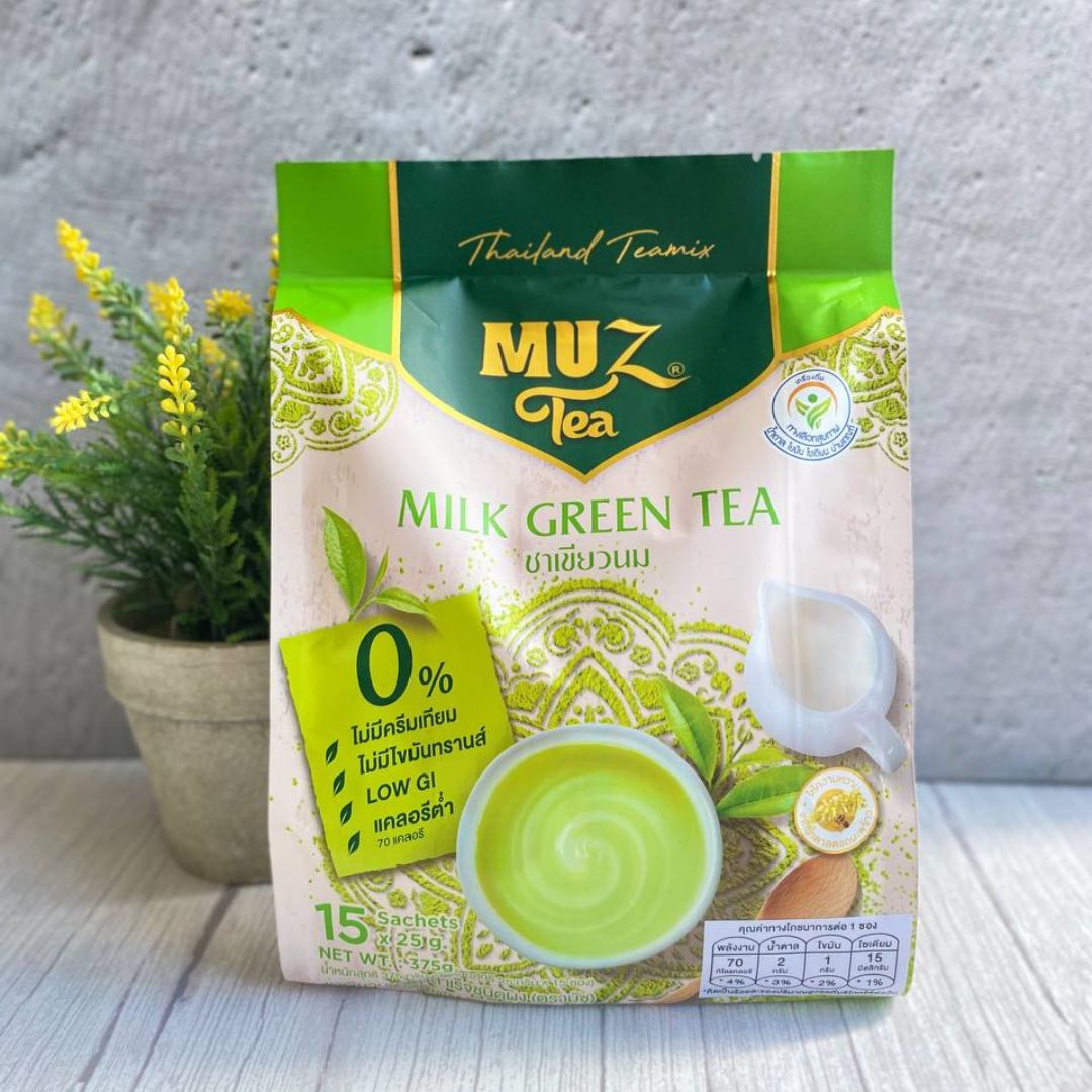 MUZ Milk Green Tea (15 Sachets x 25g) | Shopee Singapore