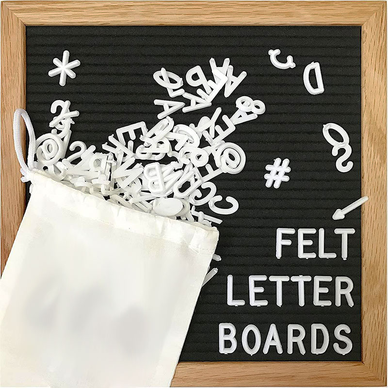 CREATIVE EXPRESSION 》 Felt Message Board Changeable Letter Symbol ...