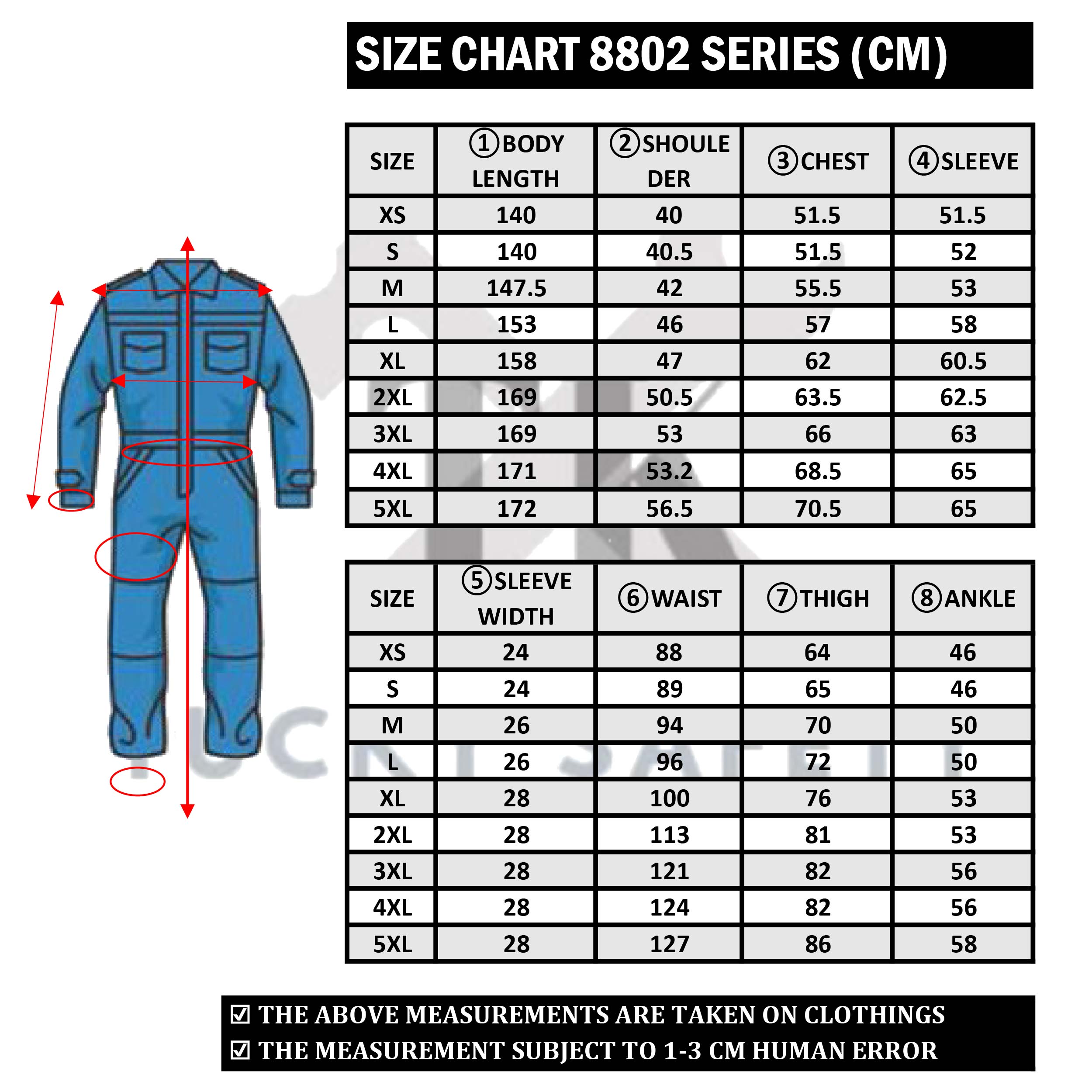 100% ECONOMIC COTTON SAFETY COVERALL MEN'S HEAVY DUTY SAFETY COVERALL ...