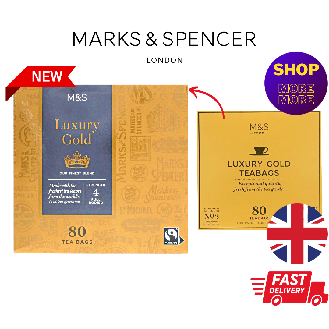 M&S Marks and Spencer Luxury Gold Tea Bags 80P/240P 260G/750G | Shopee Singapore