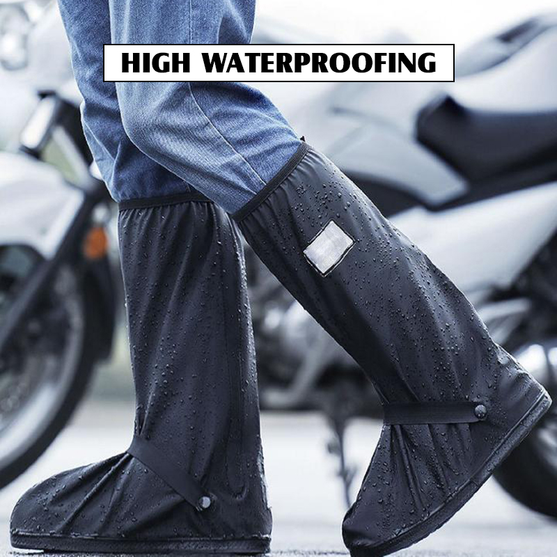 Reusable Rain Boot Anti-slip Waterproof Motorcycle Shoe Covers ...