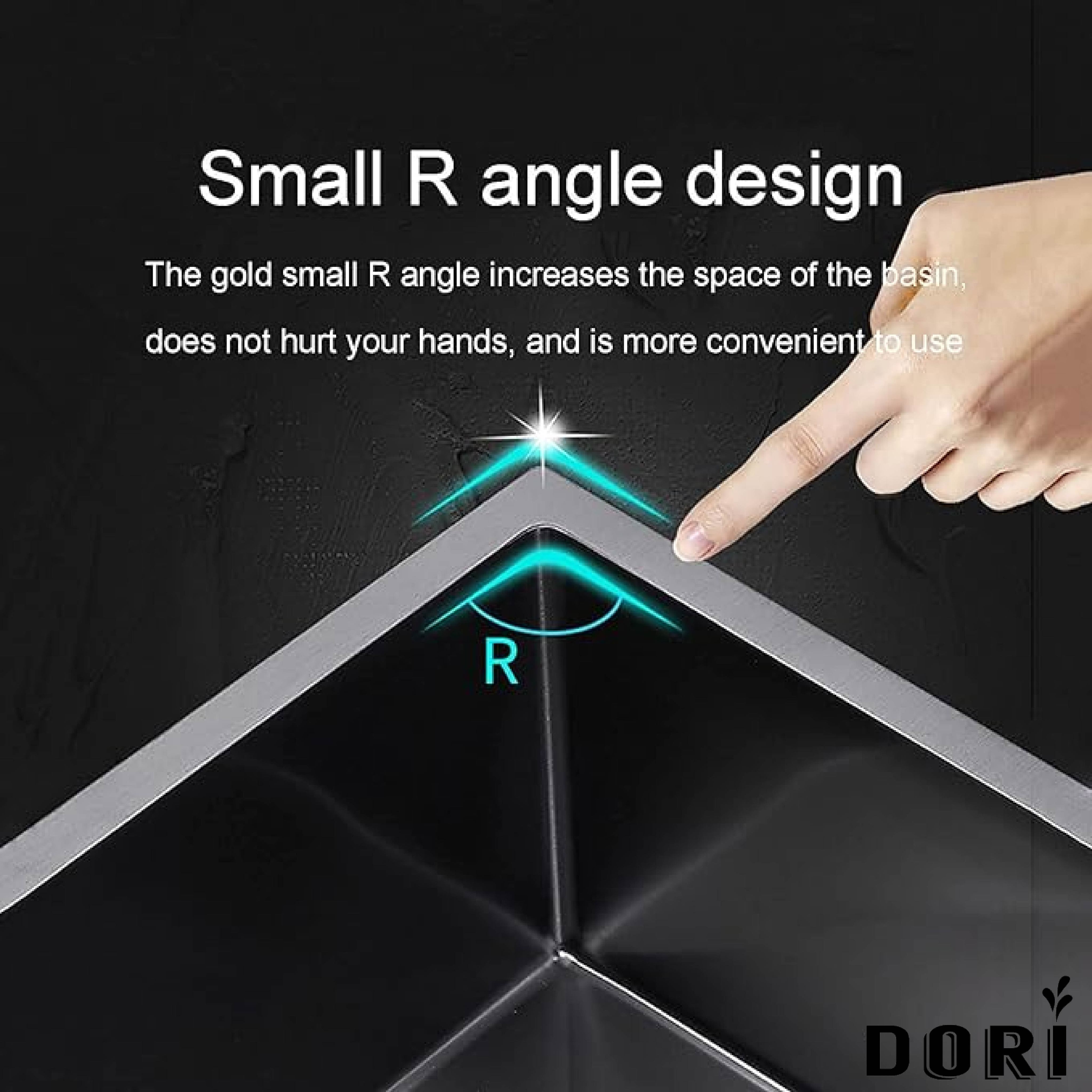Dori Stainless Steel kitchen sink DR8245C Double Bowl Gold Sink / Sinki ...