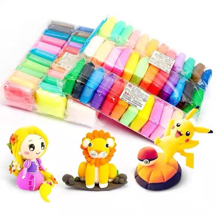 Super Light Clay 12/ 24/ 36 Colours Non Toxic Air Dry Clay Polymer Clay ...