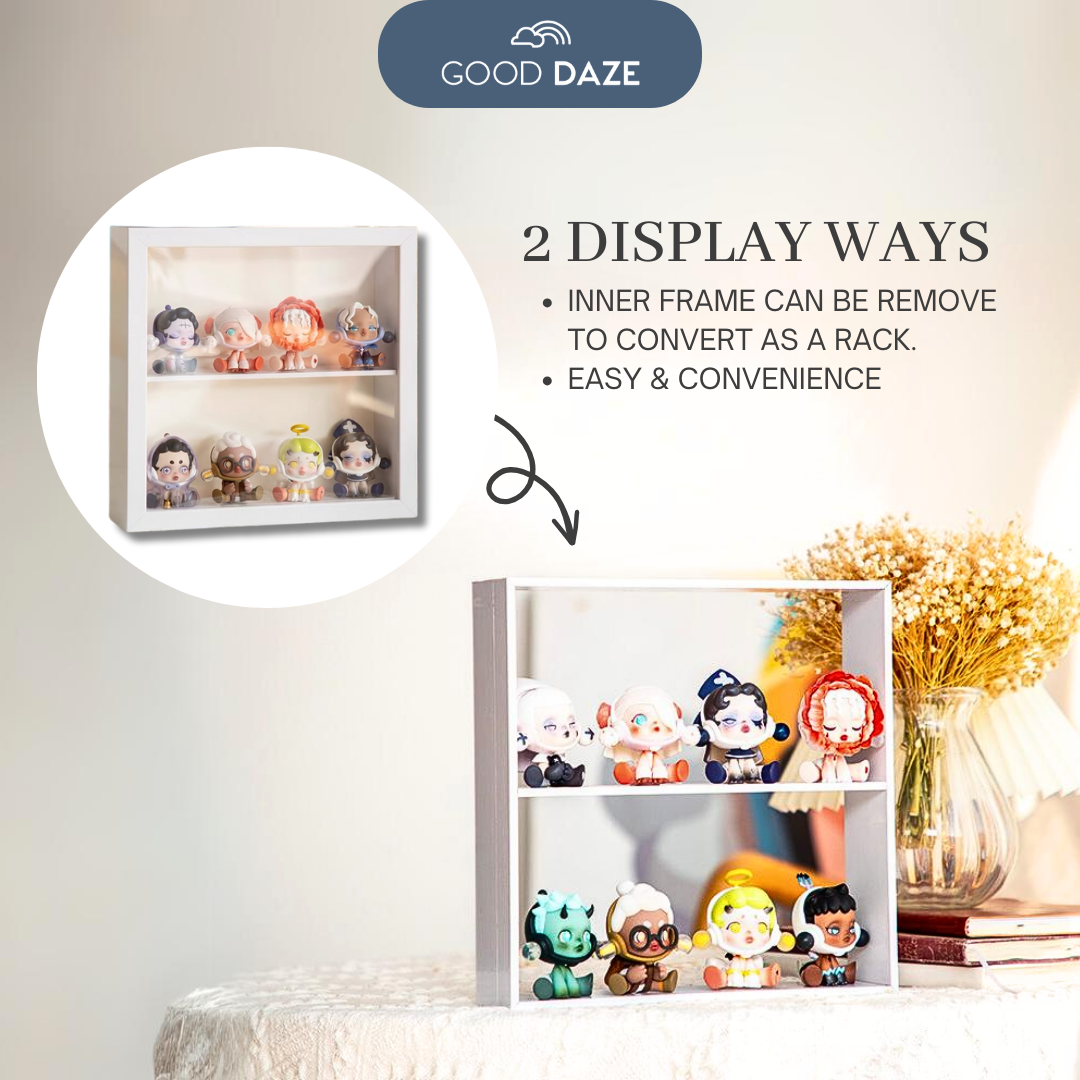GOOD DAZE Popmart Display Box Frame Box Toy Display Storage Box Cabinet ...