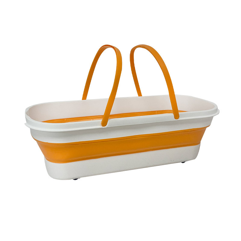 Orange Blue Big Baldi Air Boleh Lipat Collapsible Water Pail With ...