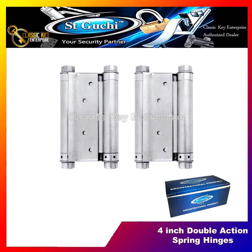 St Guchi Double Action Spring 4 inch Hinges SGDH-854020-SS STAINLESS ...
