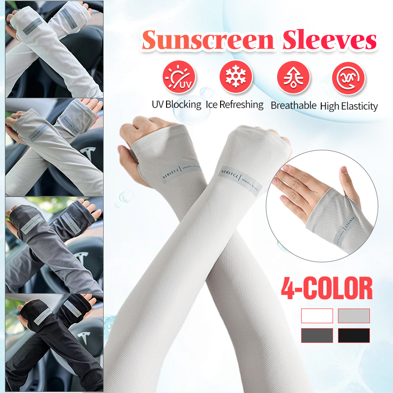 Driving Outdoor Sunscreen Unisex Ice Arm Sleeves Sunscreen Elastic ...