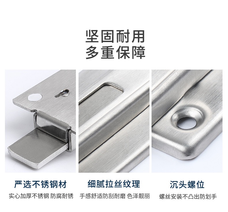 ClassAHW Stainless Steel Door Bolts Latch Slug Sliding Door Lock ...