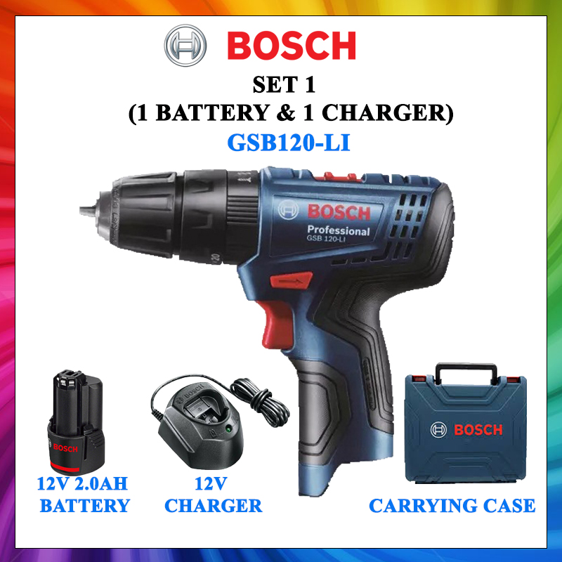BOSCH GSB 120-LI Professional Cordless Impact Drill Generation2 Hammer ...