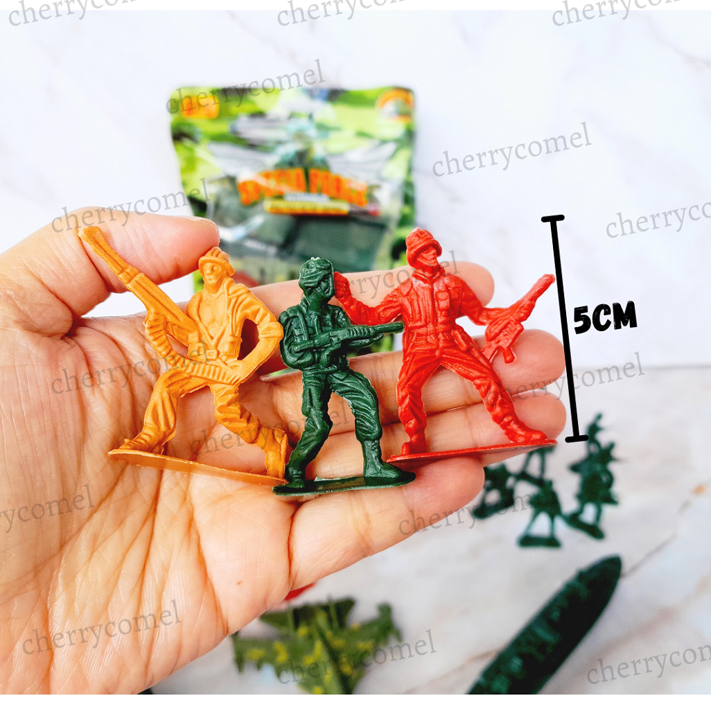 35 Pcs Set Military Army Toys Mainan Askar Soldier Combat War Toy ...