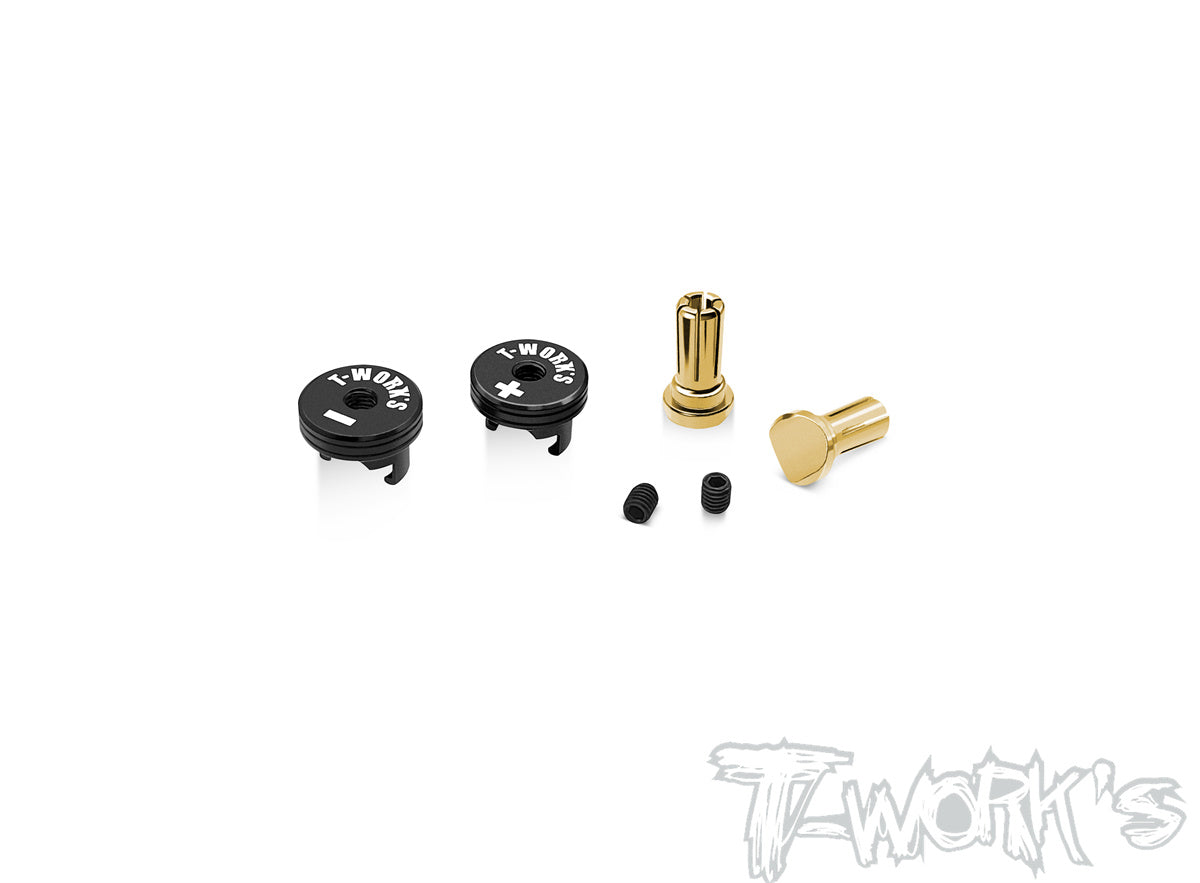 EA-040-5-BB // T-WORK'S Polarity Heatsink Connector 5mm (BLACK/BLACK ...