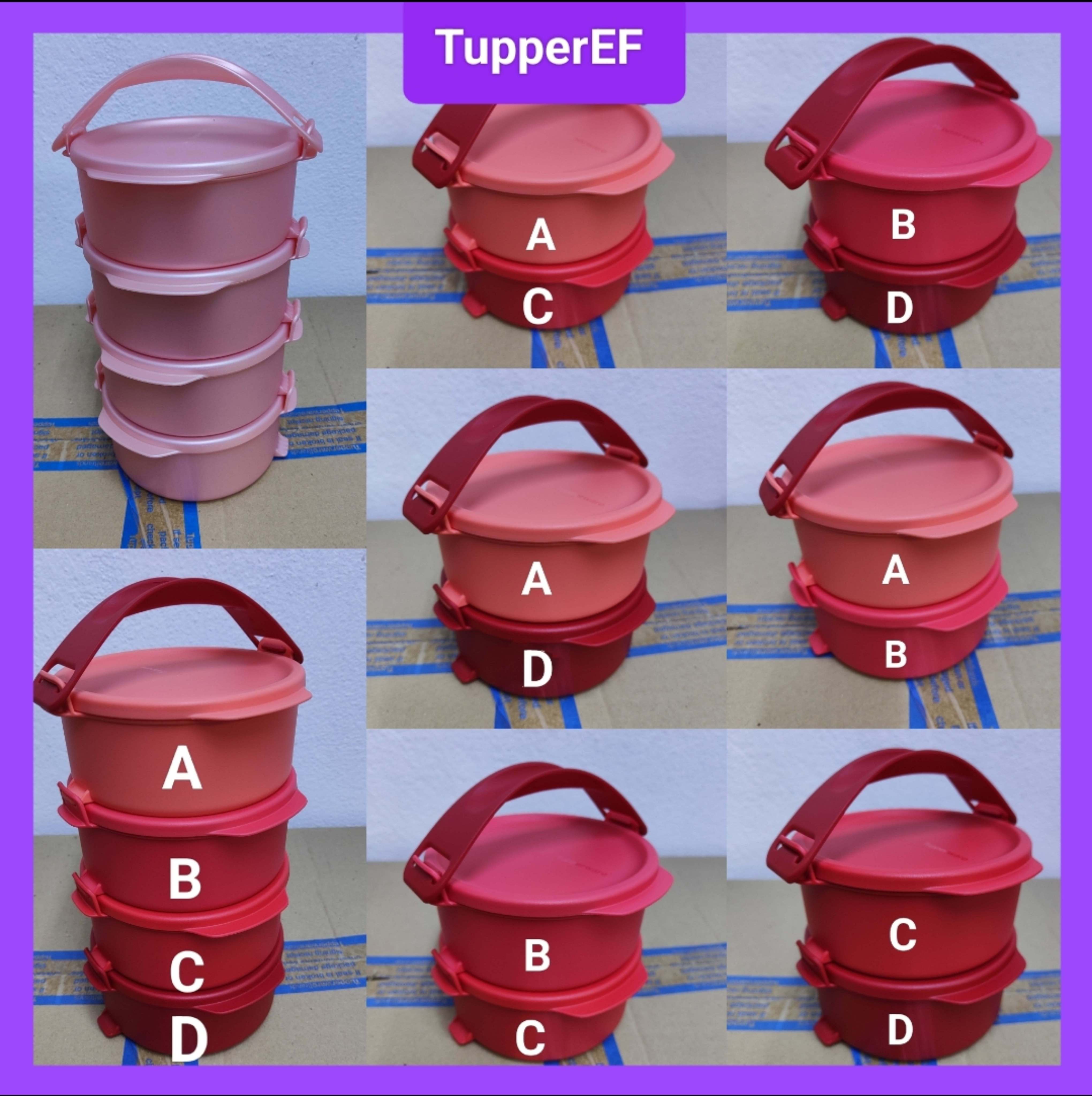 Tupperware Tup Tiffin Set (2/4pcs) | Shopee Singapore