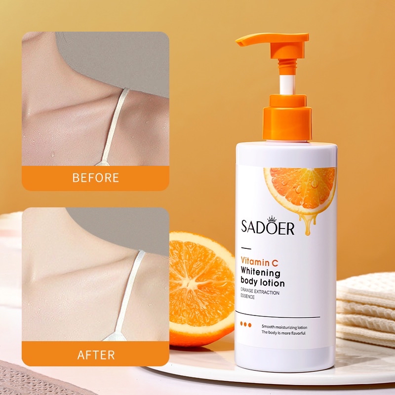SADOER Vitamin C Whitening Body Lotion Moisturizes, Hydrates, Nourishe ...