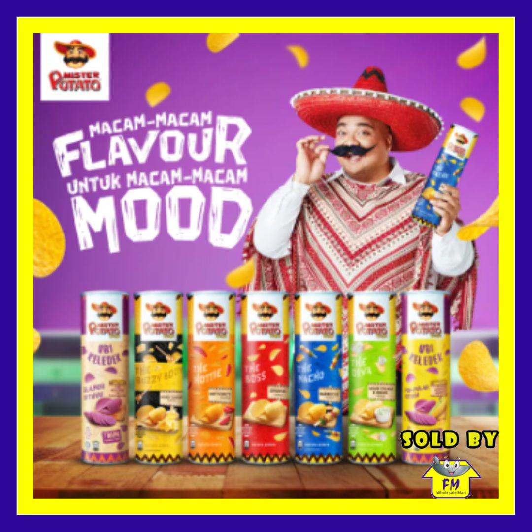 Mamee Mister Potato Chips 125g / 118g (8 Flavors) | Shopee Singapore
