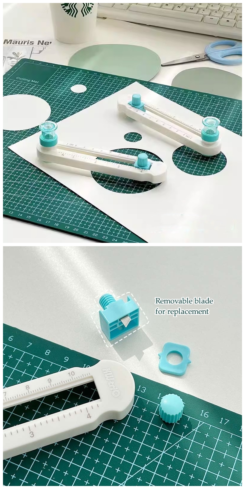 Multifunctional 360 Circle Cutter Circular Round Shape Paper Trimmer ...