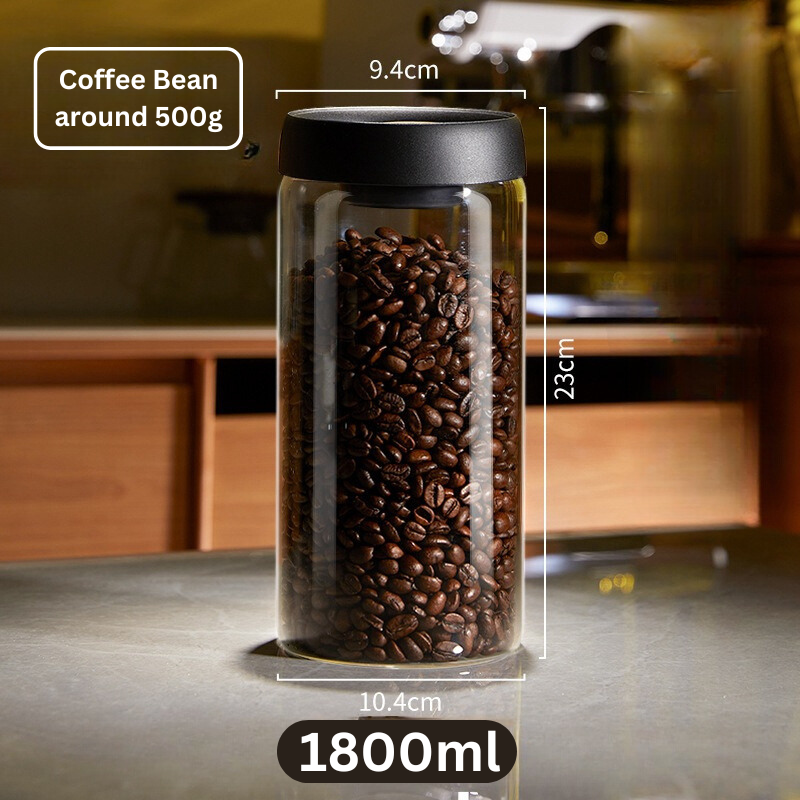Vacuum Sealed Jar Coffee Bean Canister Storage can | Shopee Singapore