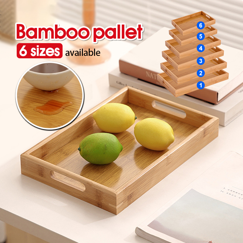 RAYA Miniis Dulang Kayu Wood Bamboo Trays Kitchen Rack Wooden Tray With ...