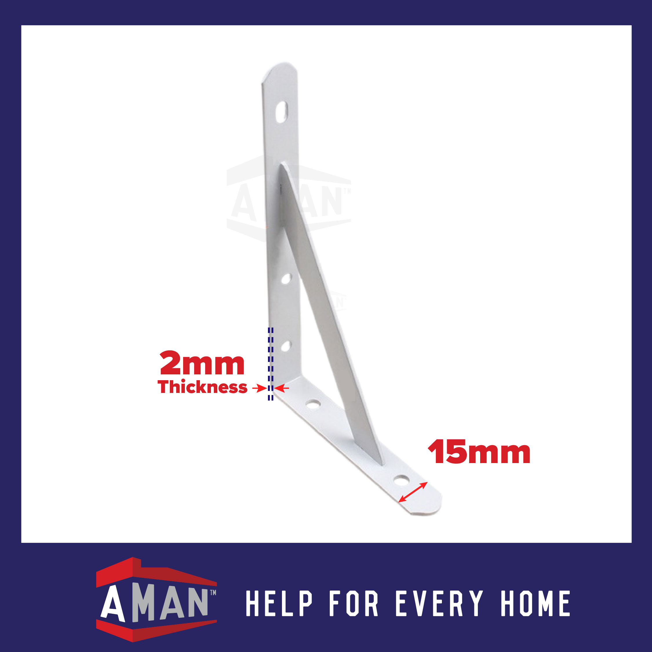L Bracket White Coat Shelf Bracket Wall Shelf Shelving Wall Mount Rack ...