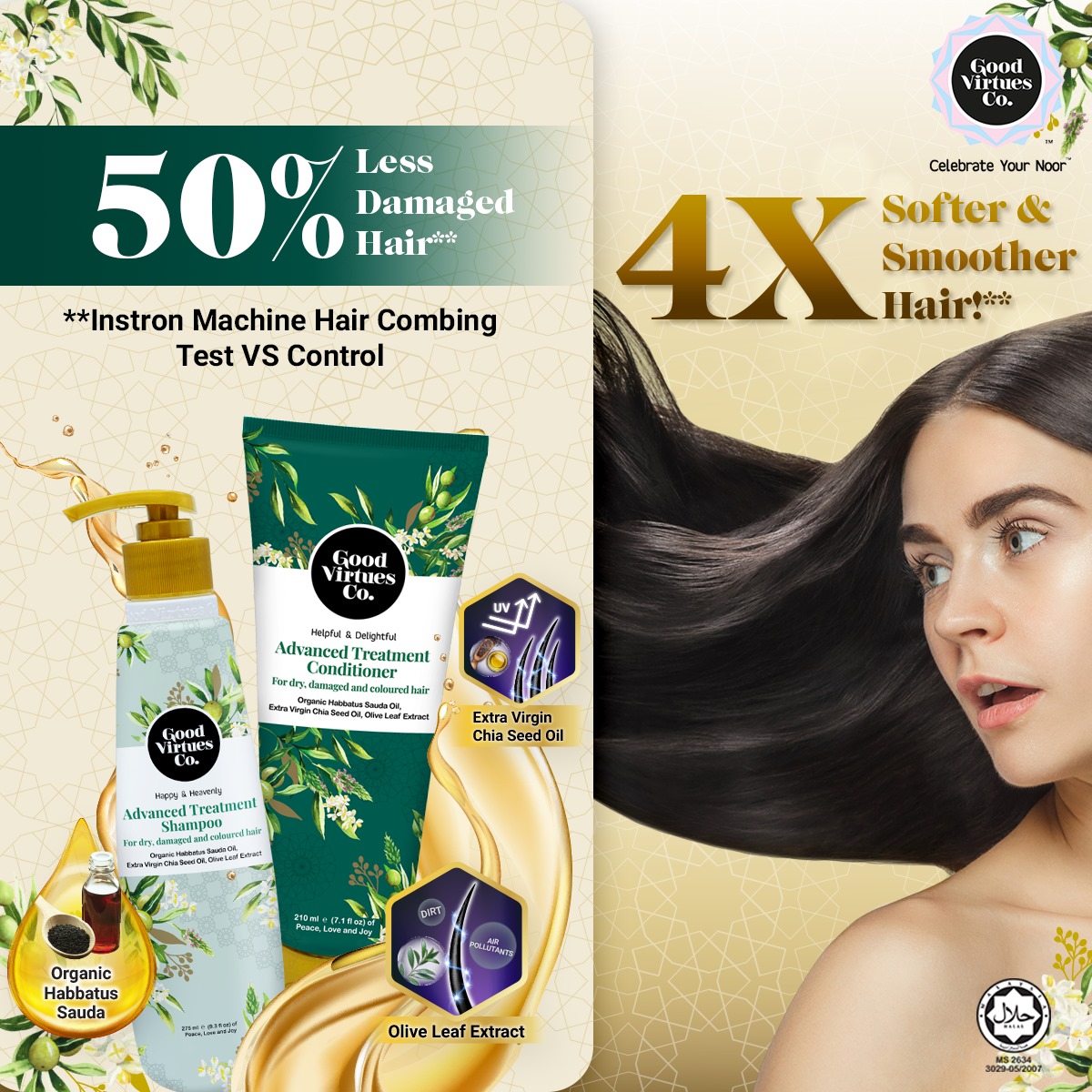 Good Virtues Co. [GVC] Advanced Treatment Hair Shampoo/Conditioner ...