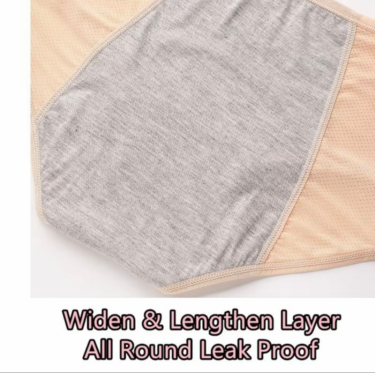 L To 8XL Plus Size Panties Women Breathable Anti Leak Soft Material ...