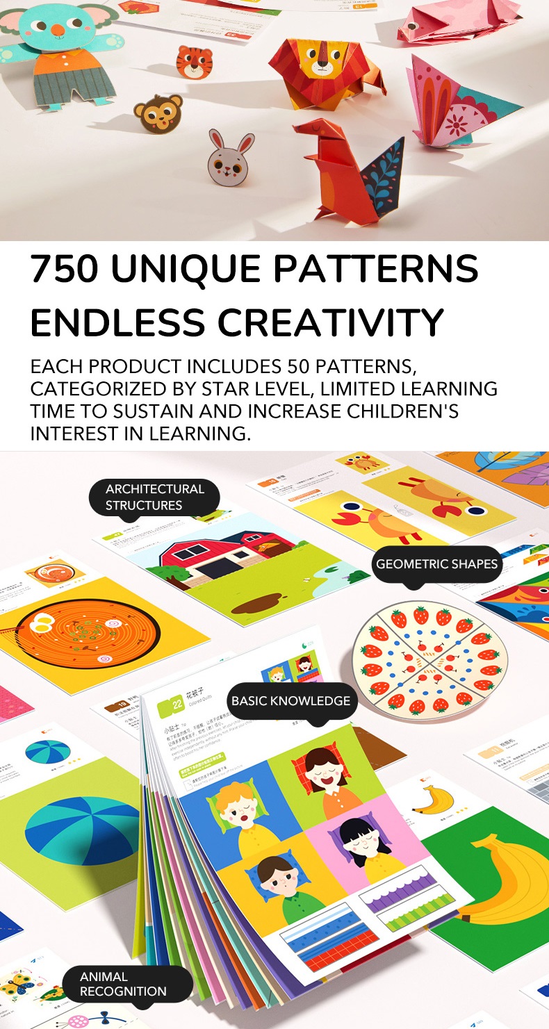 Mideer Level Up Brain Gamebook - Origami / Papercut / Sticker Book 9 ...