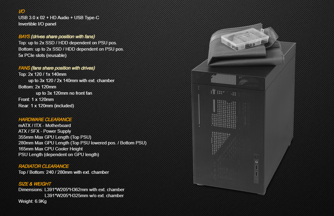 TECWARE FUSION 2 SFF MATX PC CASE - FULL MESH METAL PANELS | MICRO-ATX ...