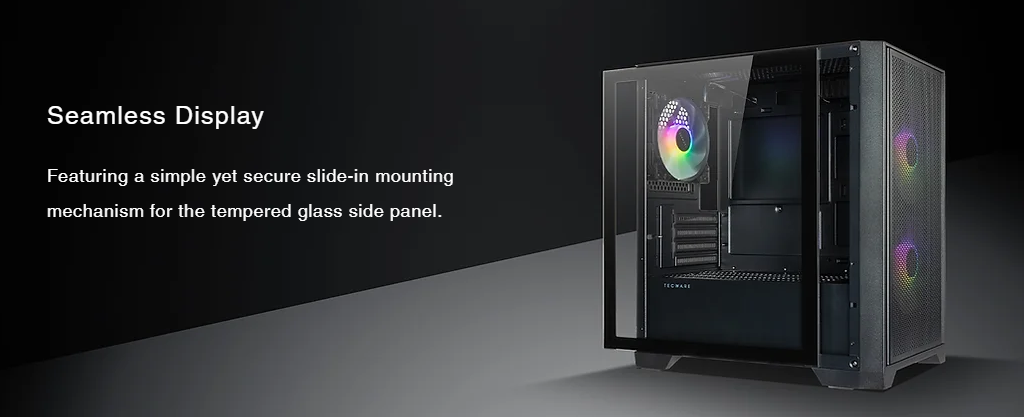 TECWARE NEO M2 OMNI TG ARGB M-ATX PC CASE - 3 ARGB FANS INCLUDED ...