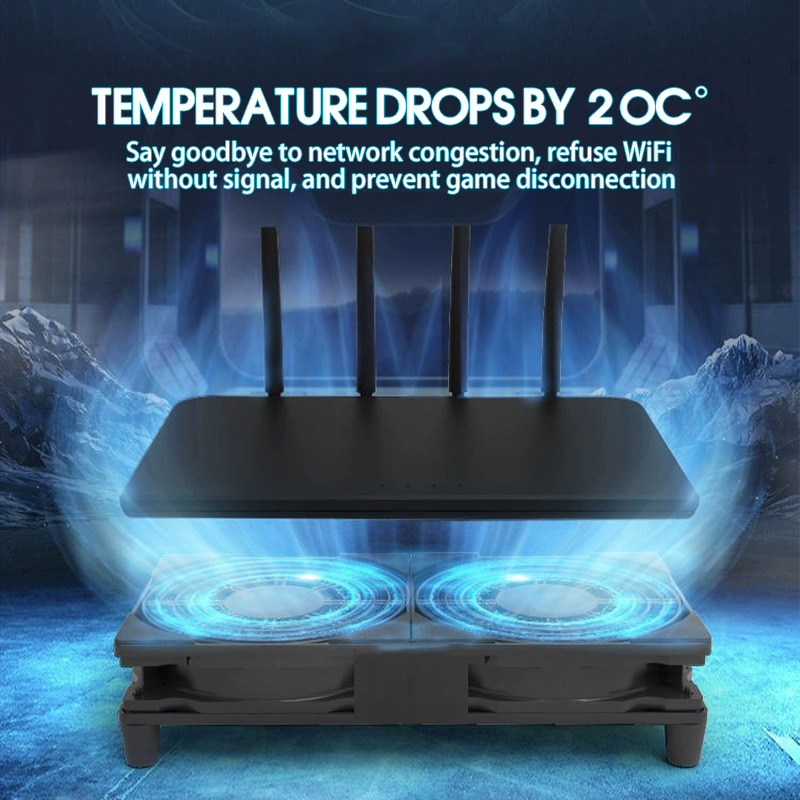 1800RPM USB Router Fan Wifi Modem Fan Cooling Rack Router Cool 120CM ...