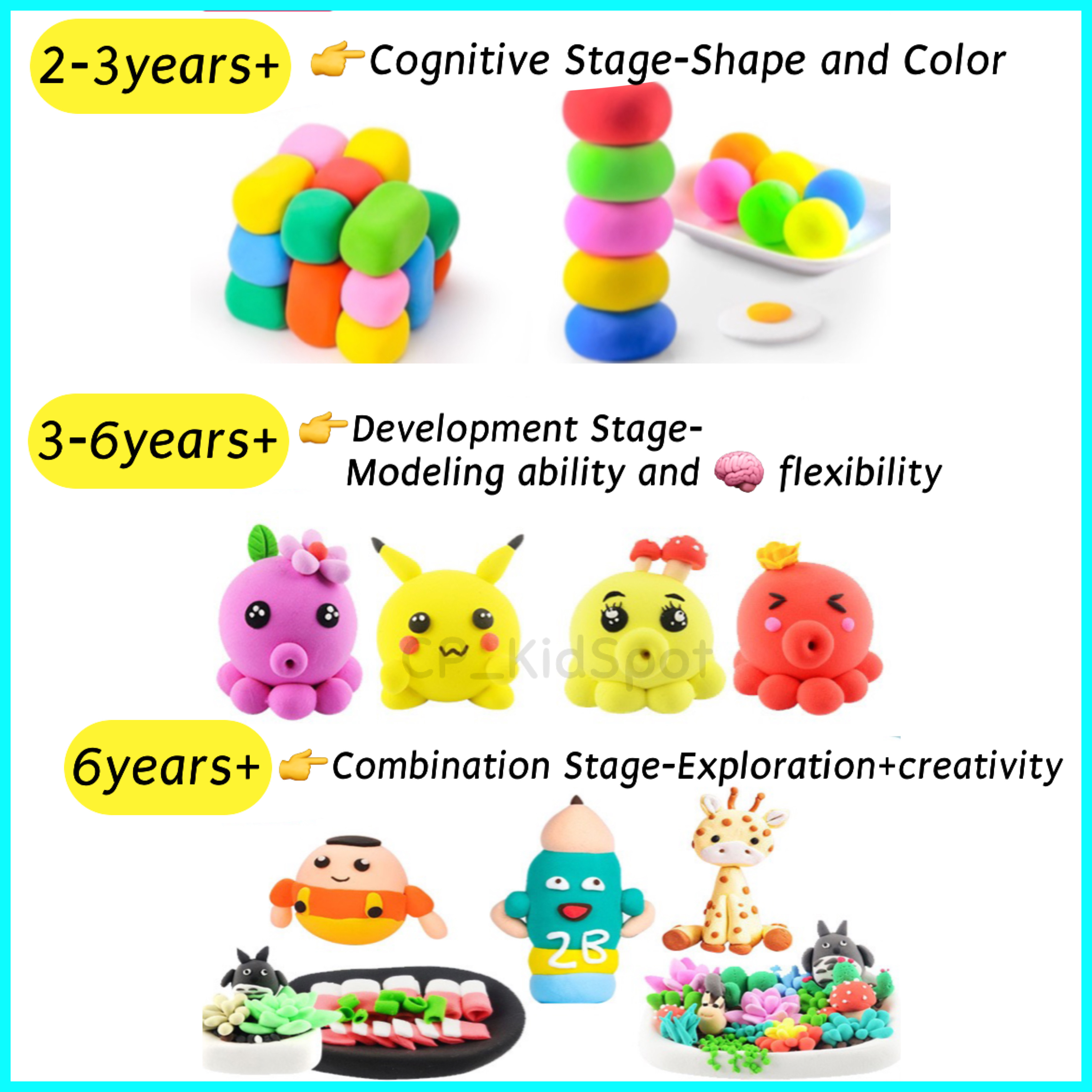 Super Light Clay 12/ 24/ 36 Colours Non Toxic Air Dry Clay Polymer Clay ...