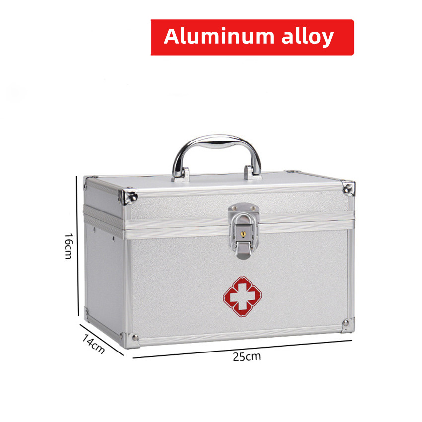 10 inch Aluminum Box first aid kit set complete With 13 kinds 63pcs ...