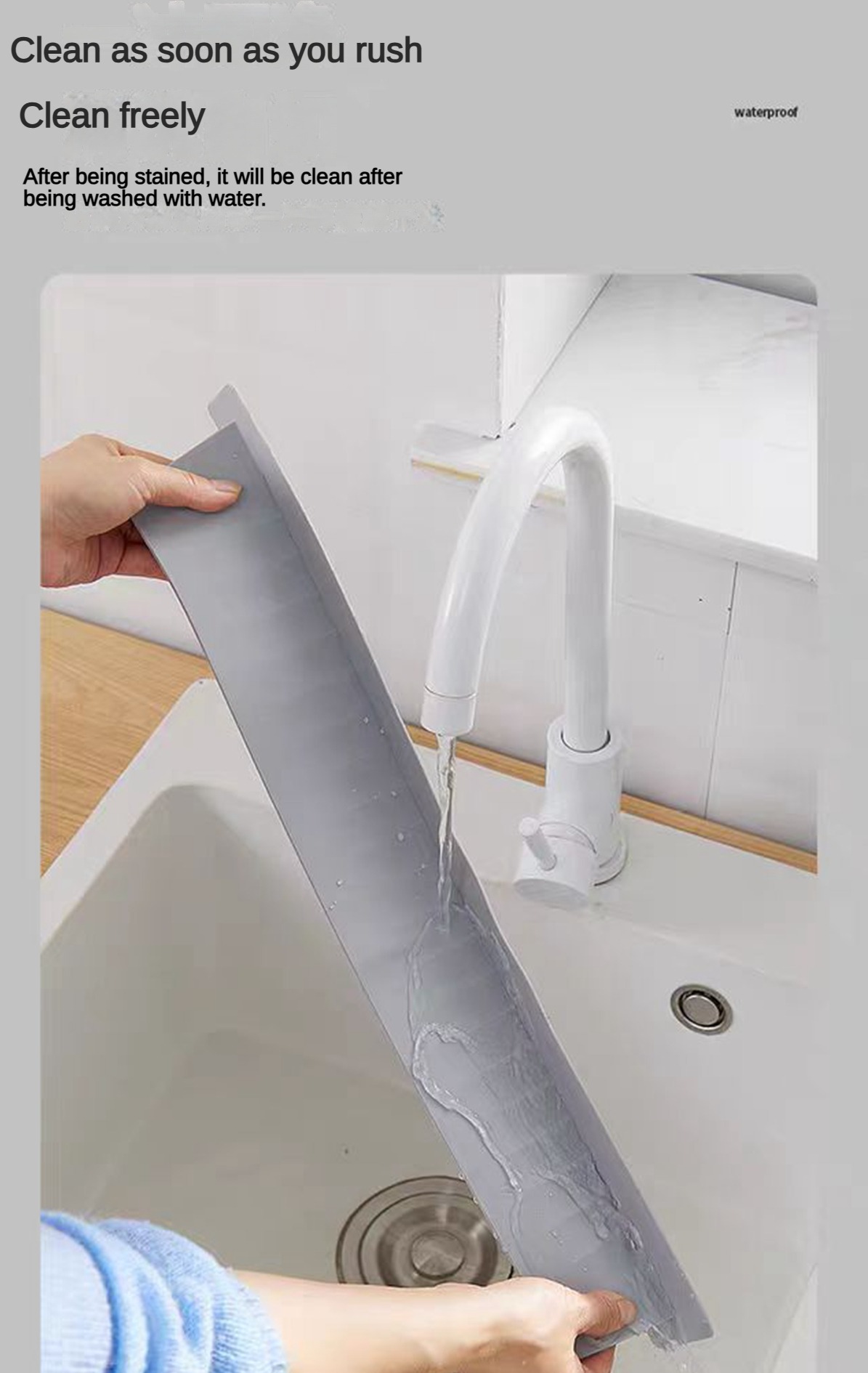 Sink Splash Guard Premium Silicone Water Splash Guard for Sink Kitchen ...