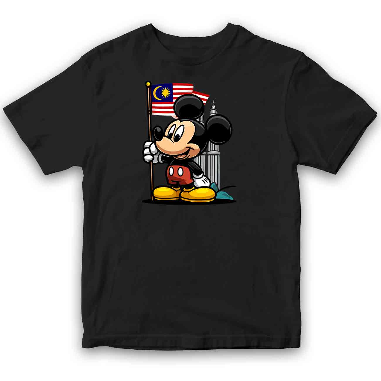 Mickey Mouse Girl Baju T Shirt Merdeka Jalur Gemilang Independent ...