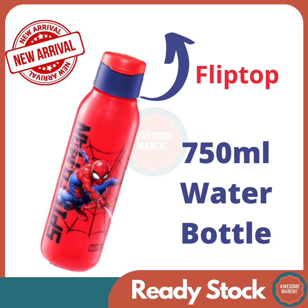 Tupperware 750ml Kid Water Bottle Spiderman Spider man Frozen Air Botol ...