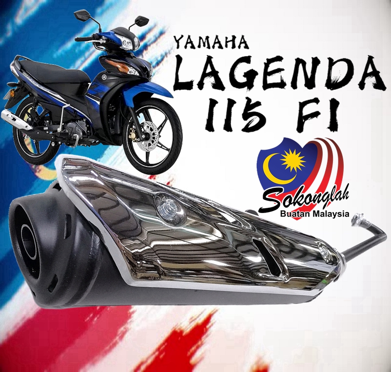 Lagenda 115 FI Standard Exhaust Yamaha SRL Std Ekzos epower Muffler EJM ...