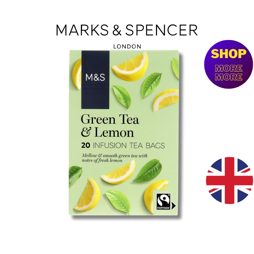 M&S Marks & Spencer Green Tea with Lemon Tea Bags Caffeine Free 20p ...