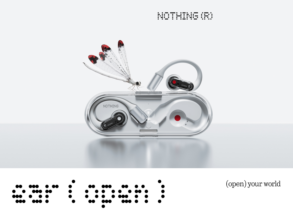 Nothing Ear (open) | Weightless ultra-light Open Sound | Titanium ...