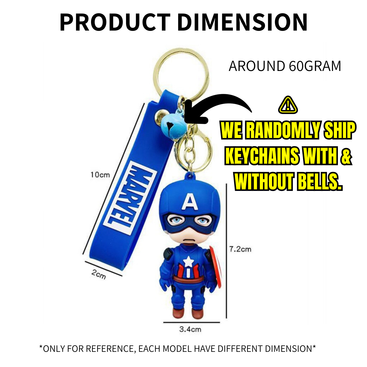 Marvel Keychain Avengers Keychain Spiderman Ironman Hulk Superman Thor ...