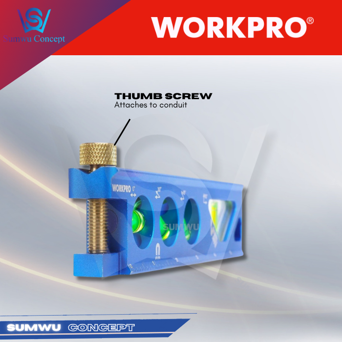WORKPRO Magnetic Torpedo Level WP262025 Ruler Spirit Water Magnetic ...