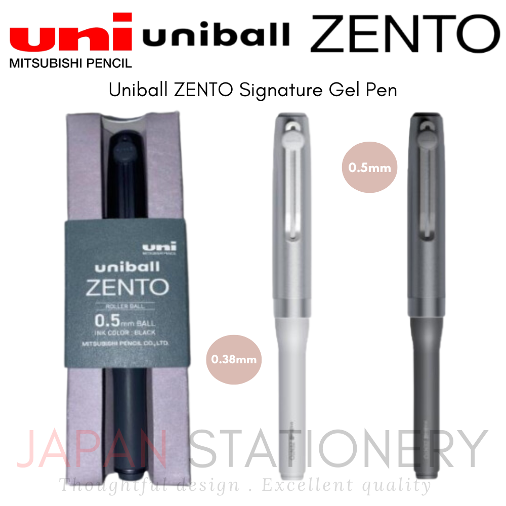 Uni Mitsubishi Uniball ZENTO Signature Gel Pen 0.38/0.5mm UBZH38.26 UBZH05M.24 | Shopee Singapore
