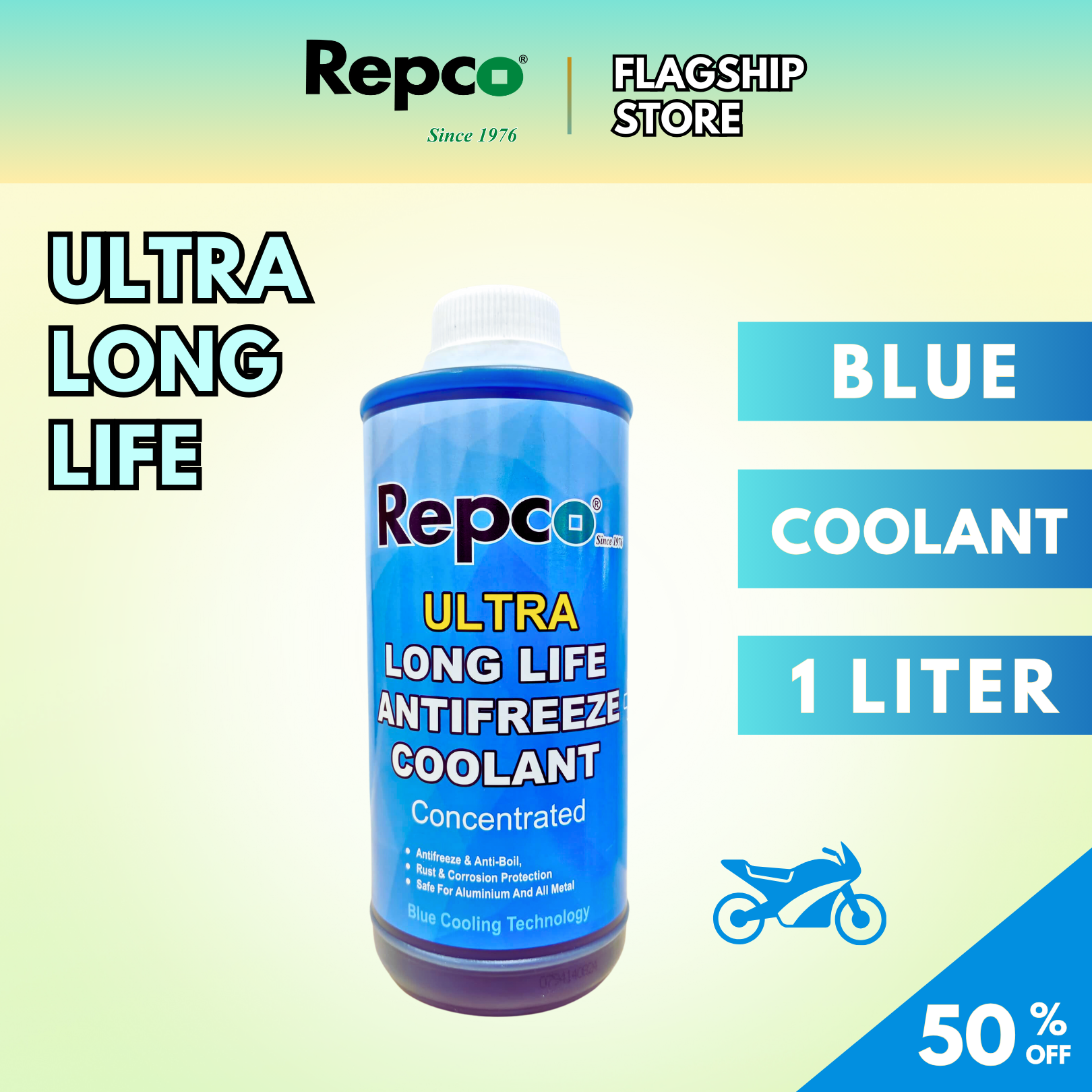 Repco Blue Coolant (1L) Premium Ultra Long Life Antifreeze+ ...