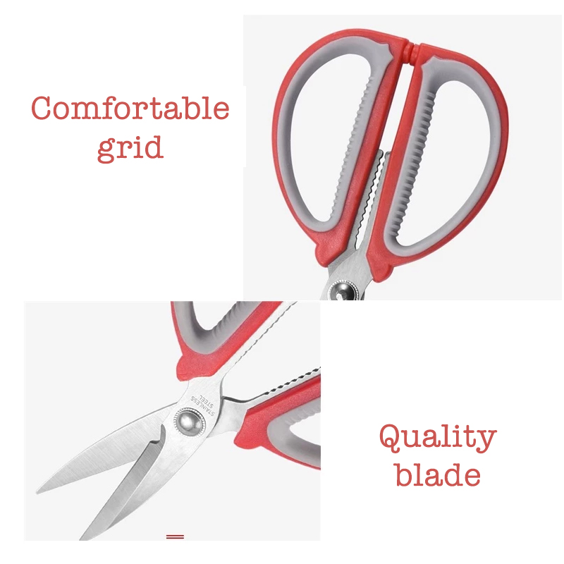 PRO SNIPS Stainless Steel Multipurpose Kitchen Scissors Heavy Duty ...